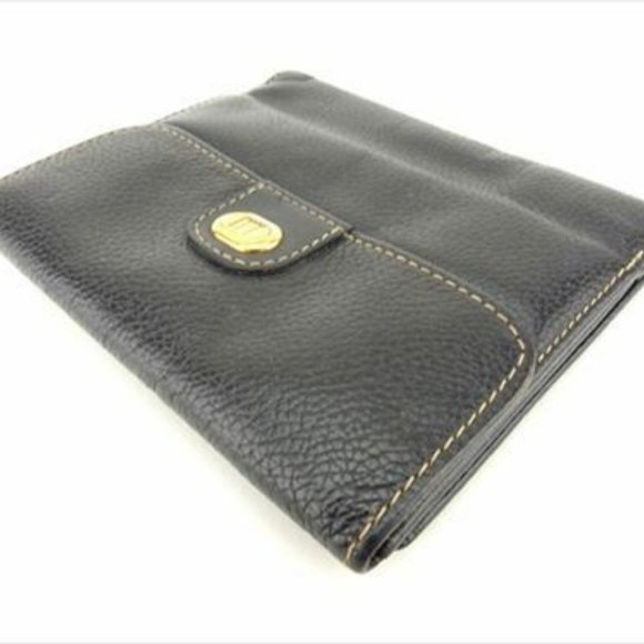 Dunhill | Bags | Authentic Dunhill Wallet Purse Folding Wallet Black ...